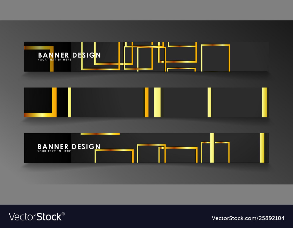 Set a banner with rectangular background Vector Image