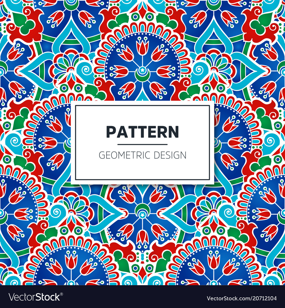 Turkish seamless pattern Royalty Free Vector Image