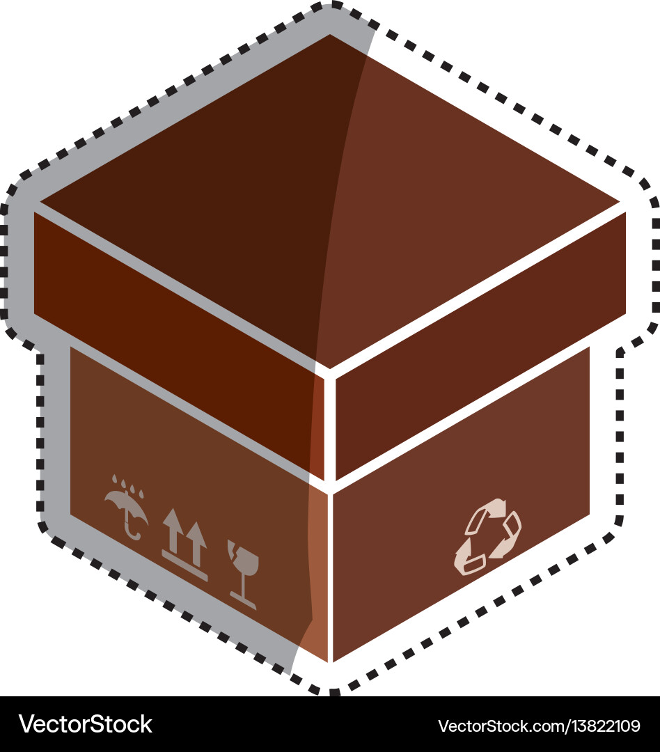 Box delivery package Royalty Free Vector Image