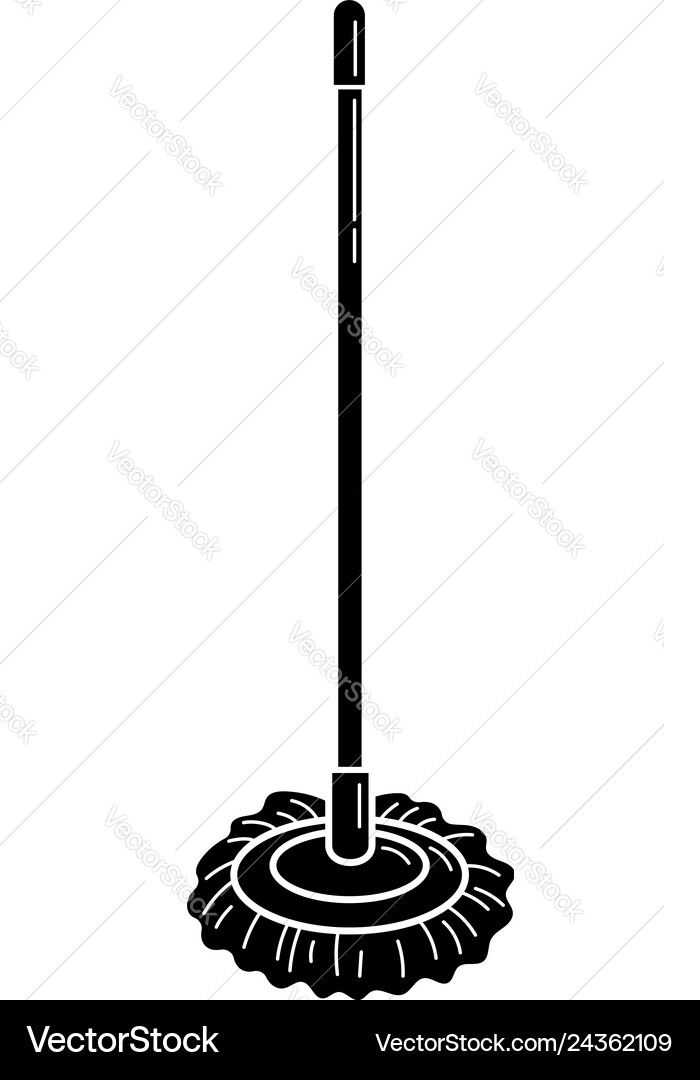 Classic mop icon simple style Royalty Free Vector Image