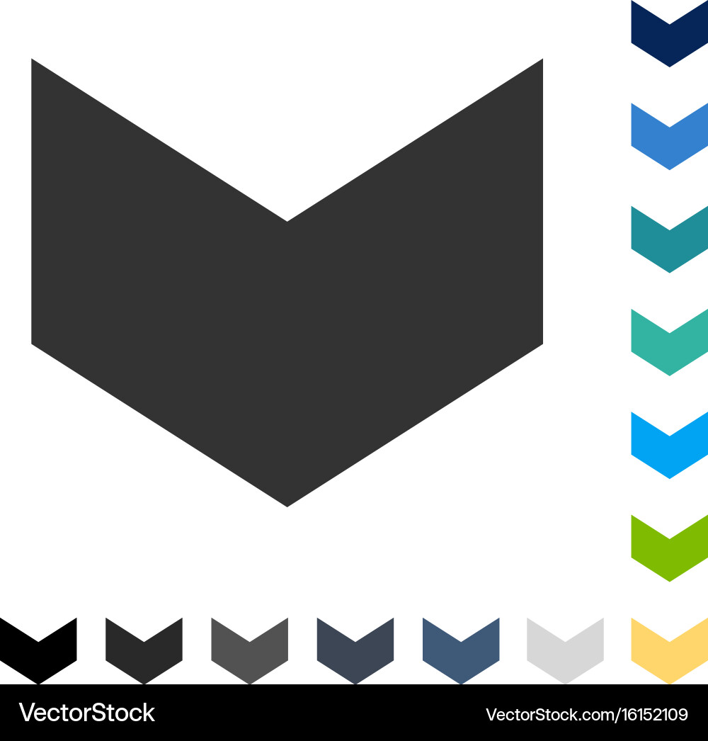 Direction down icon Royalty Free Vector Image - VectorStock