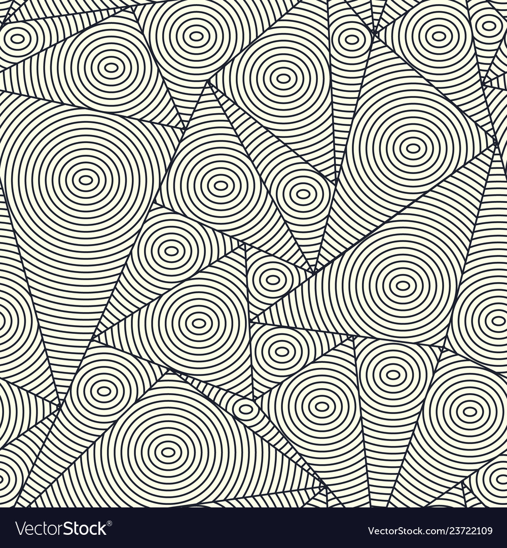 Endless triangle structure with parallel circles i