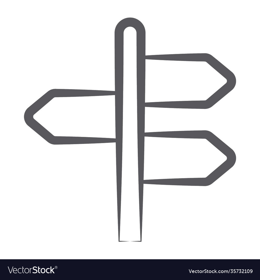 Guidepost Royalty Free Vector Image - VectorStock