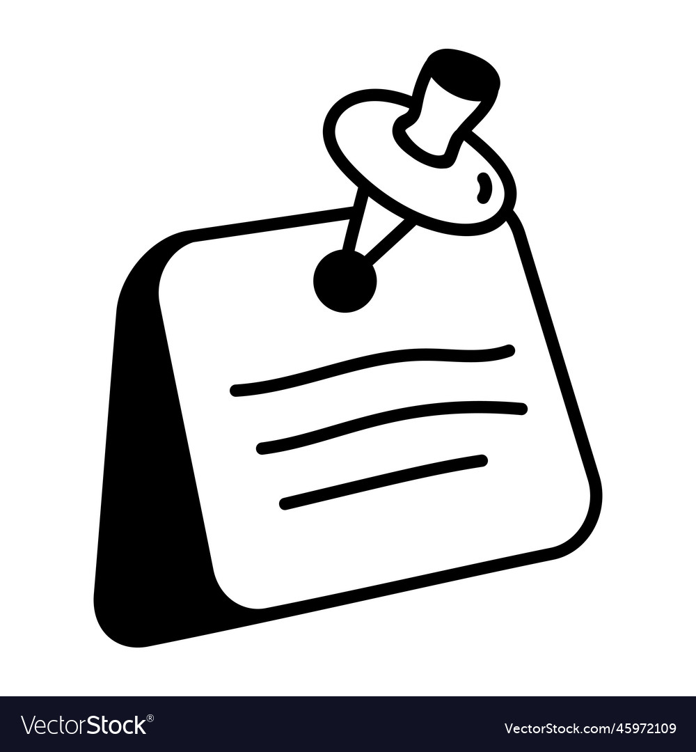 Pinned notes Royalty Free Vector Image - VectorStock
