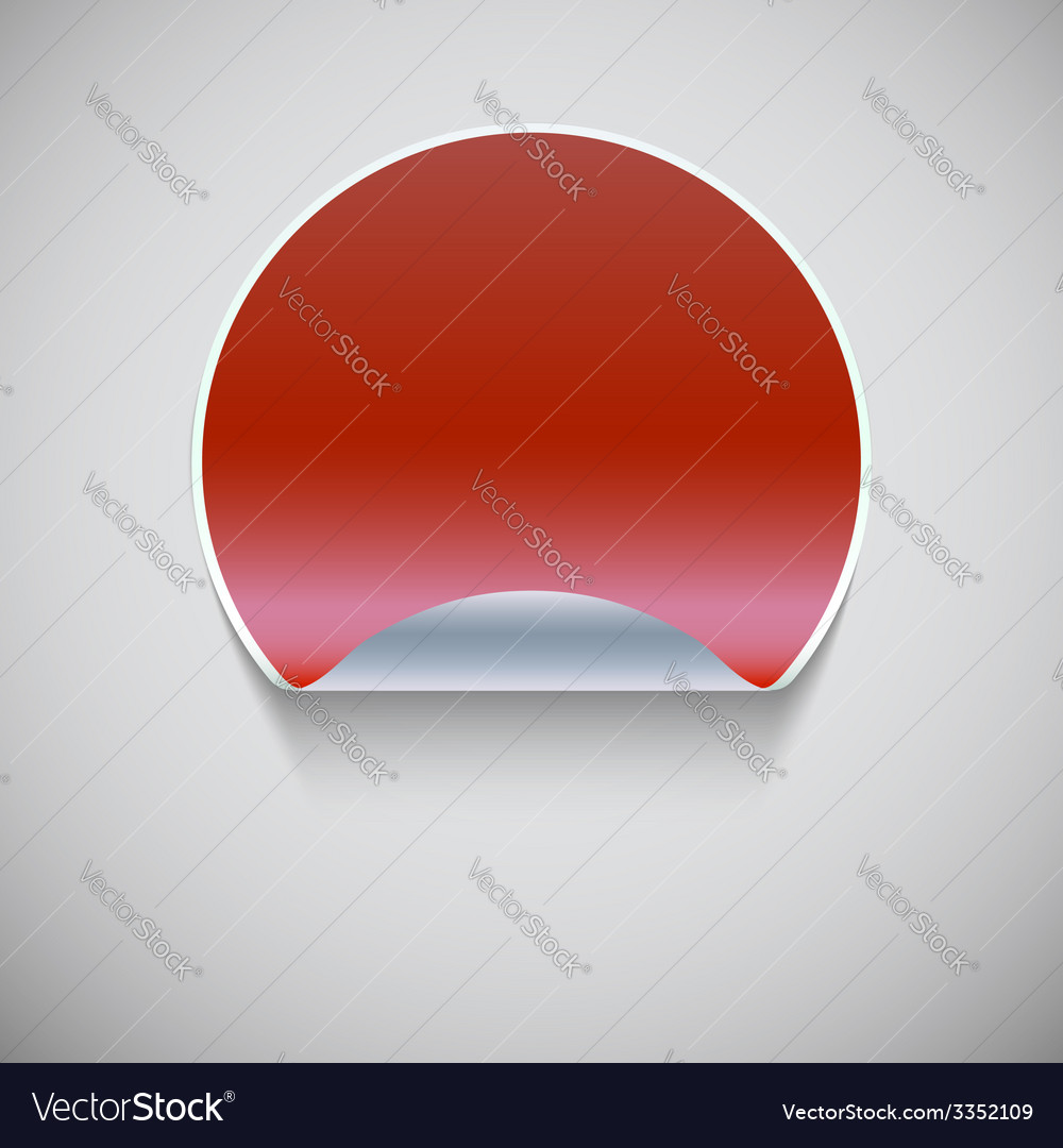 Round red sticker Royalty Free Vector Image - VectorStock