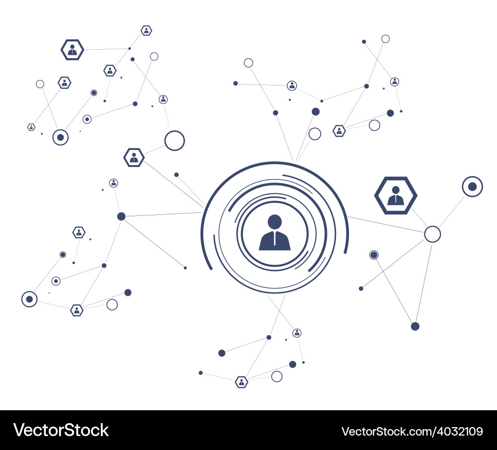 Social network concept Royalty Free Vector Image