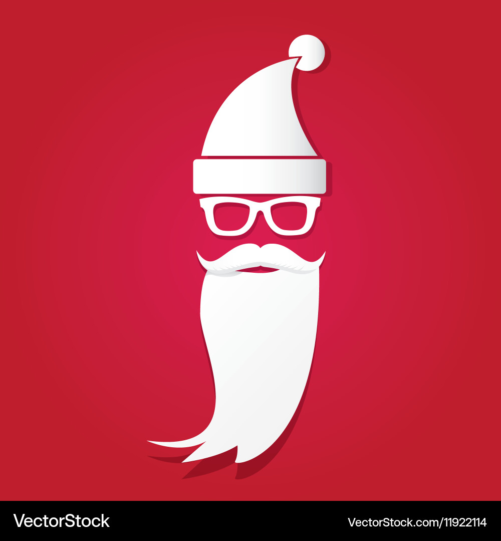 Christmas hipster greeting card Royalty Free Vector Image