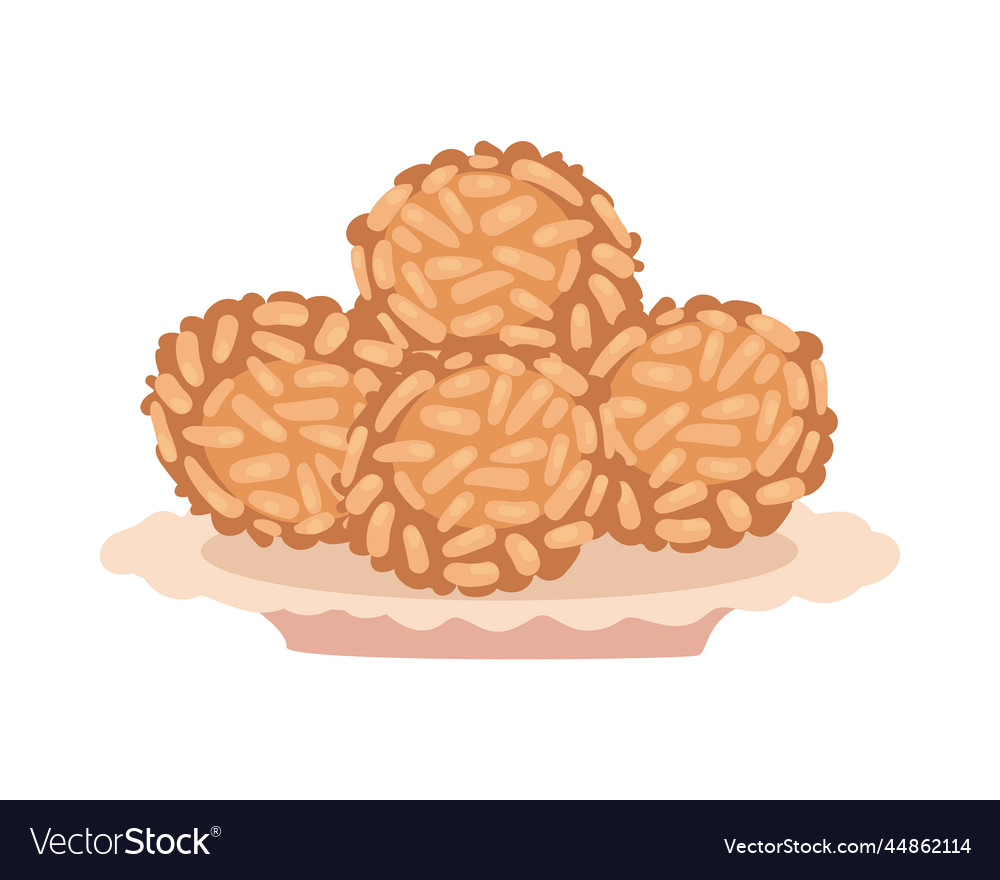 Flat gulabs design Royalty Free Vector Image - VectorStock