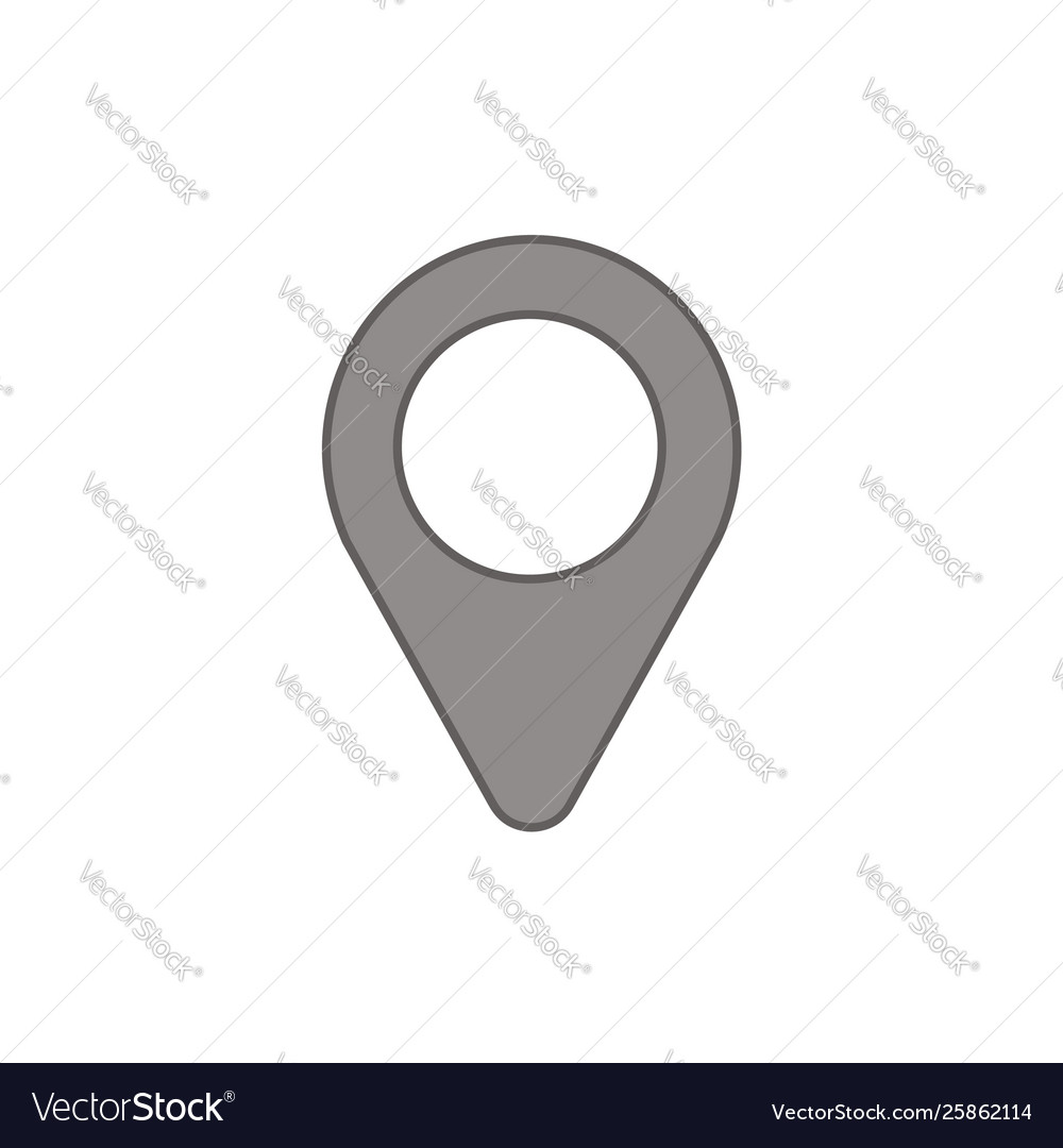 Icon placemarker map pointer Royalty Free Vector Image