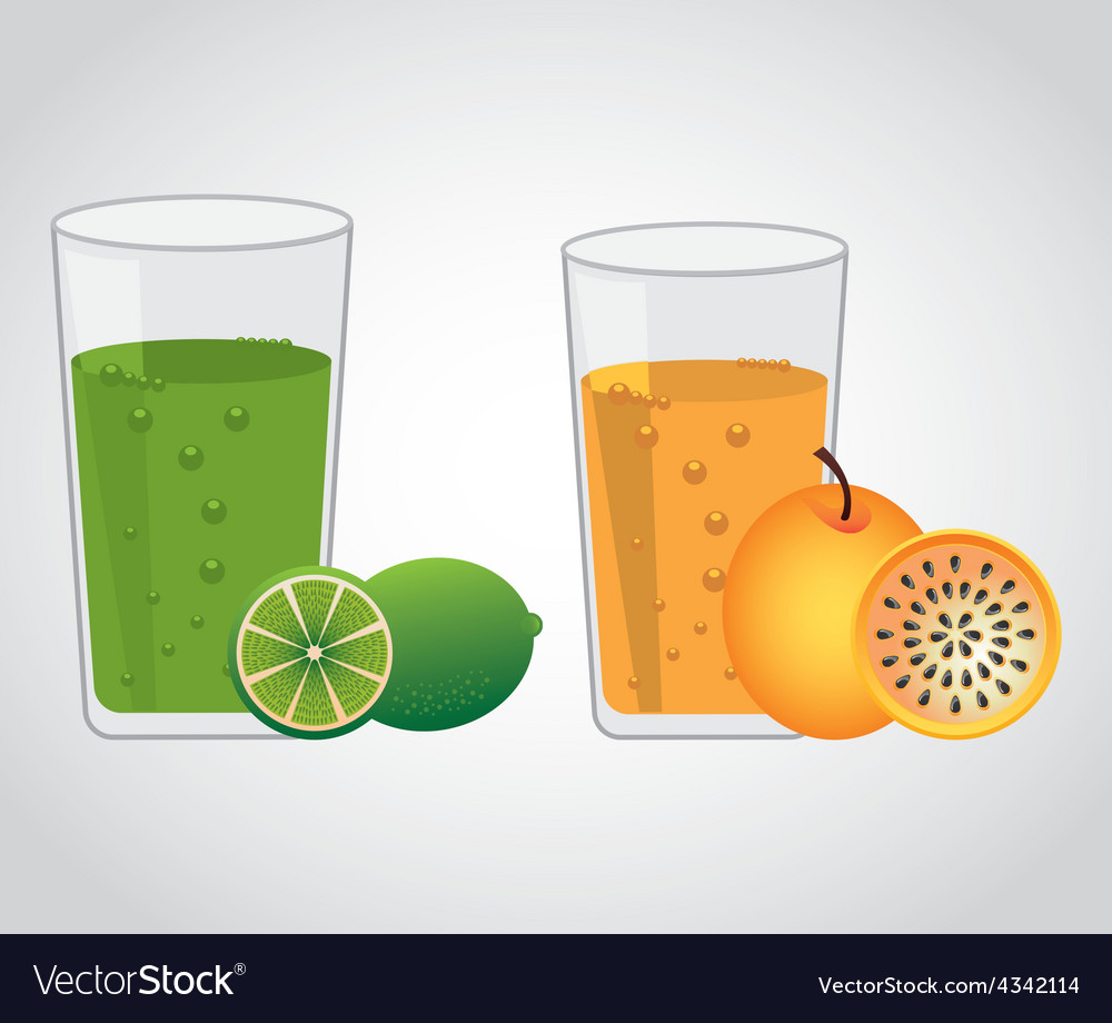 Juice fruit Royalty Free Vector Image - VectorStock
