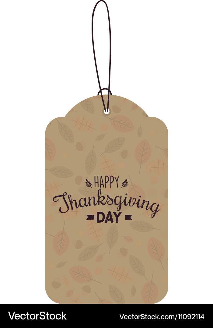 Thanksgiving day label Royalty Free Vector Image