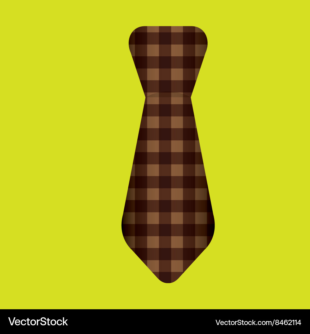 Tie isolated design Royalty Free Vector Image - VectorStock