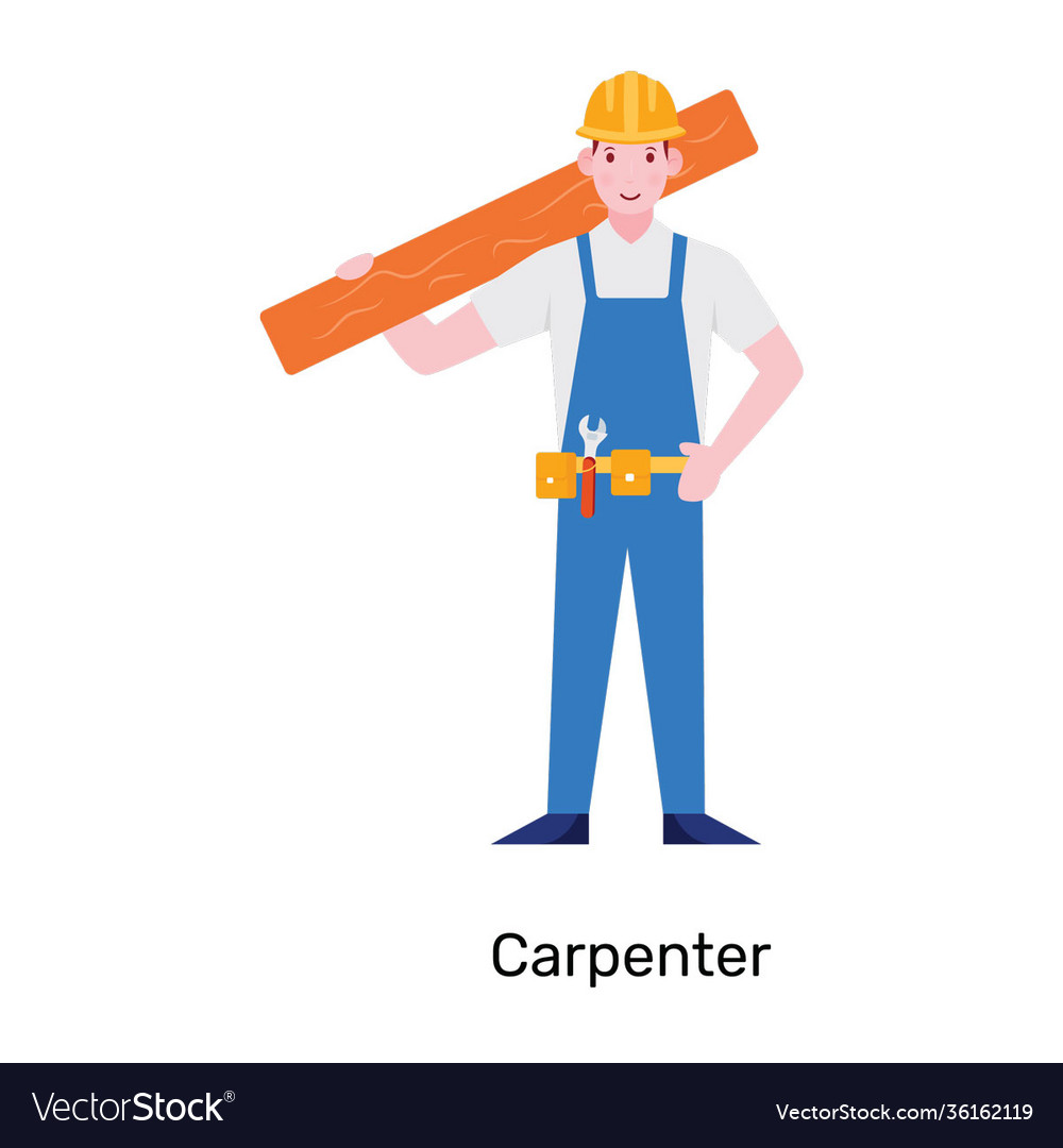 Carpenter Royalty Free Vector Image - VectorStock