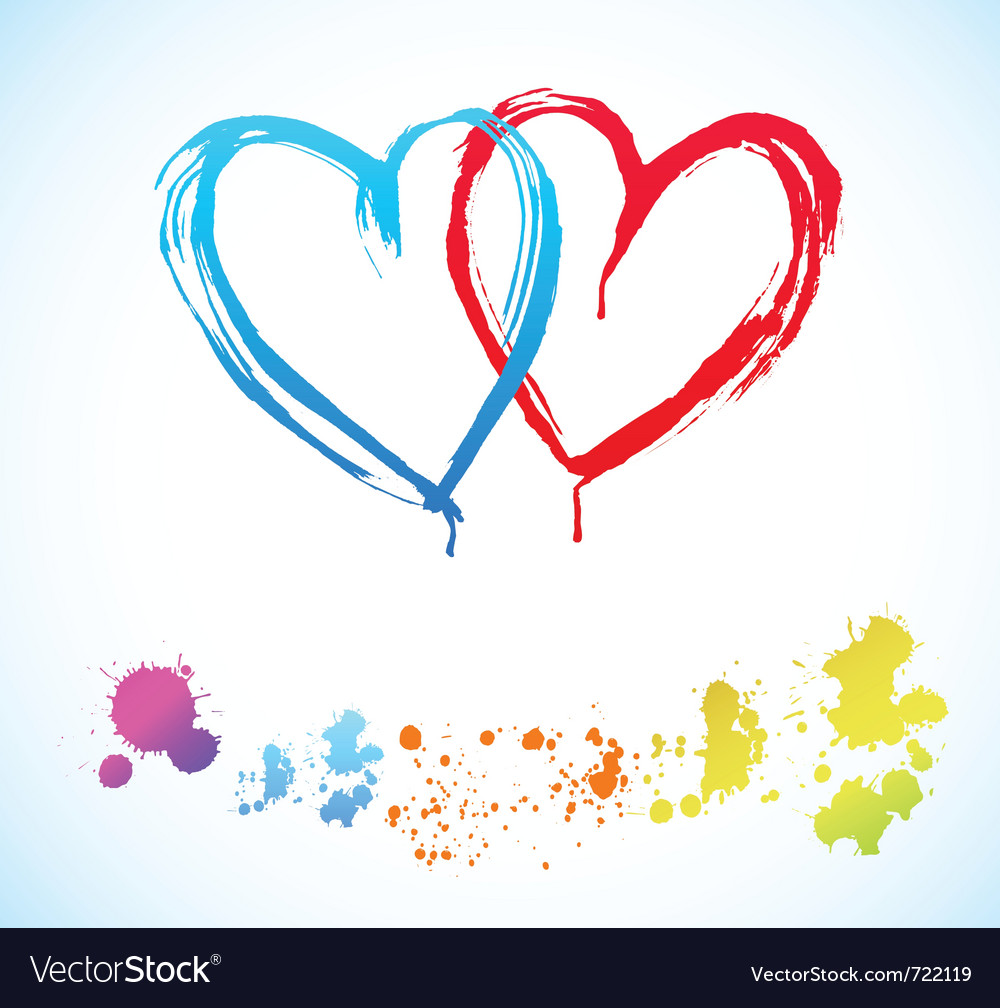 Creative hearts Royalty Free Vector Image - VectorStock