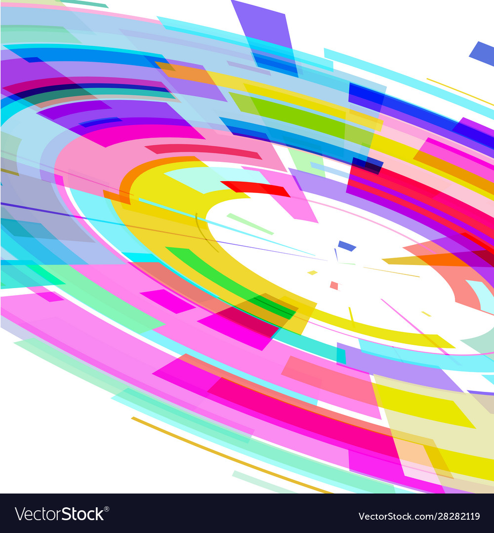 Multicolored 3d disc Royalty Free Vector Image