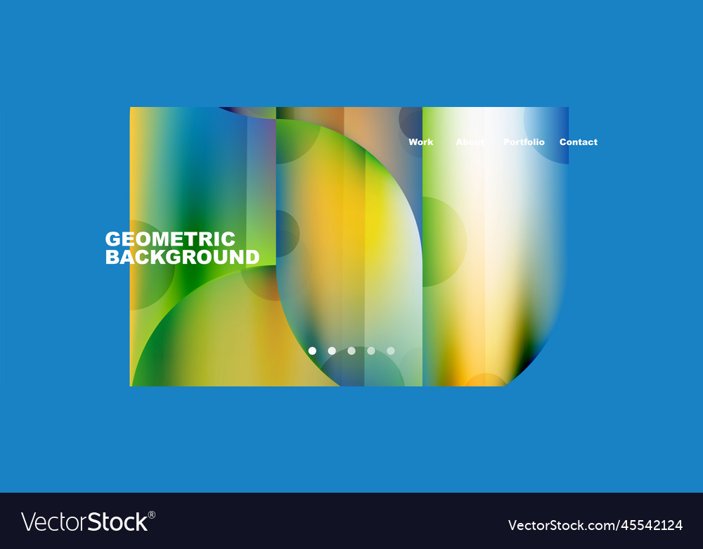 Circle round elements and lines geometric Vector Image