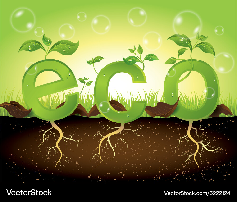 Eco concept Royalty Free Vector Image - VectorStock