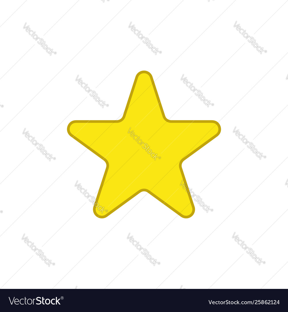 Icon star shape Royalty Free Vector Image - VectorStock