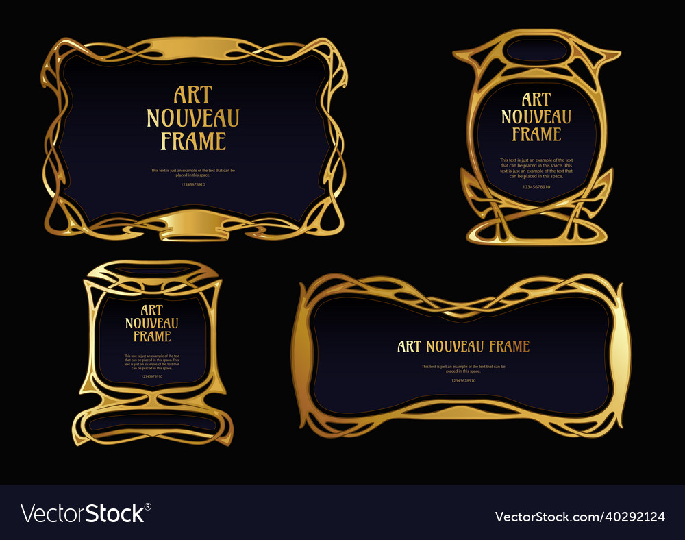 Label decorative frame border element Royalty Free Vector