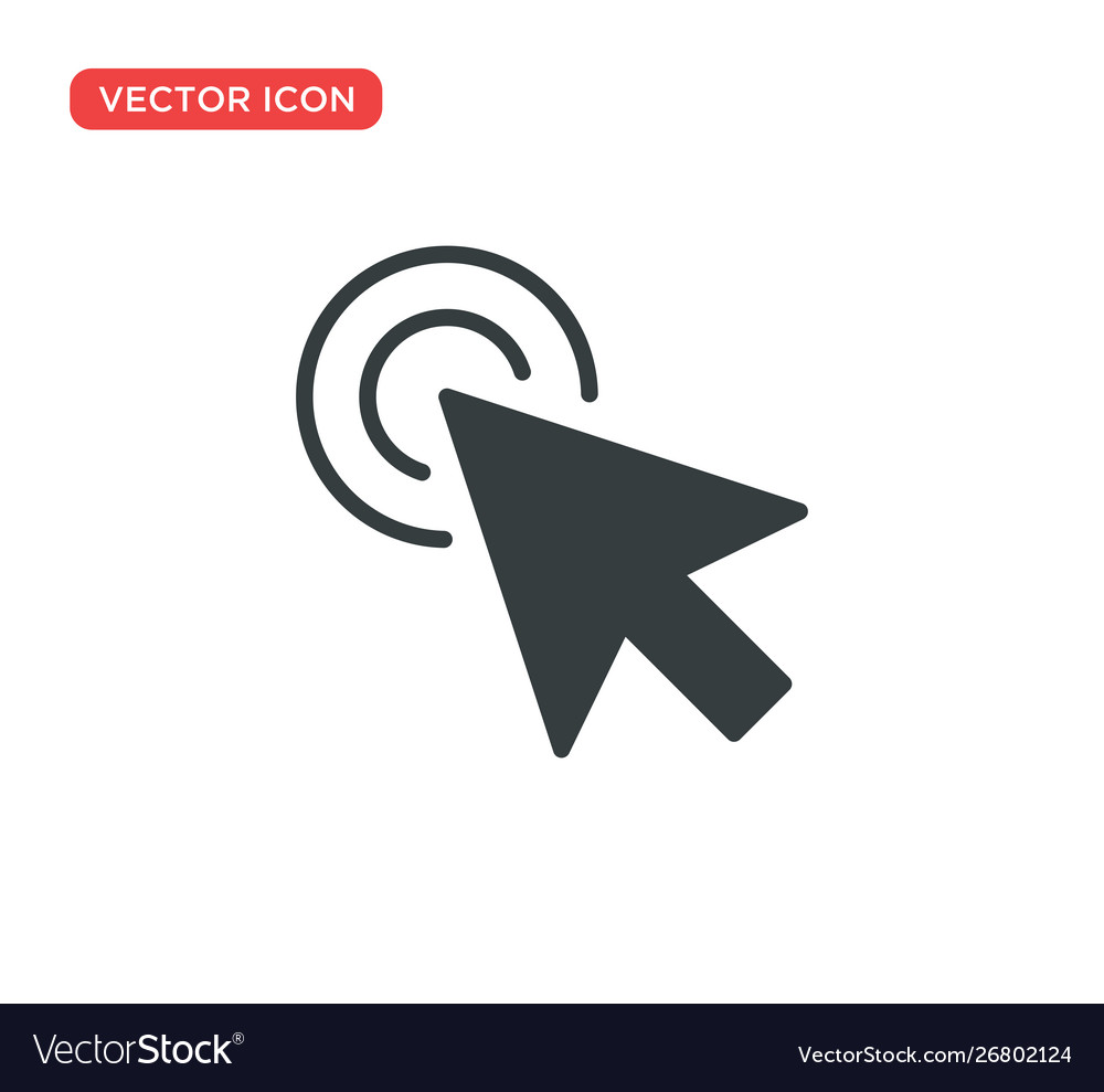 Pointer cursor icon design Royalty Free Vector Image