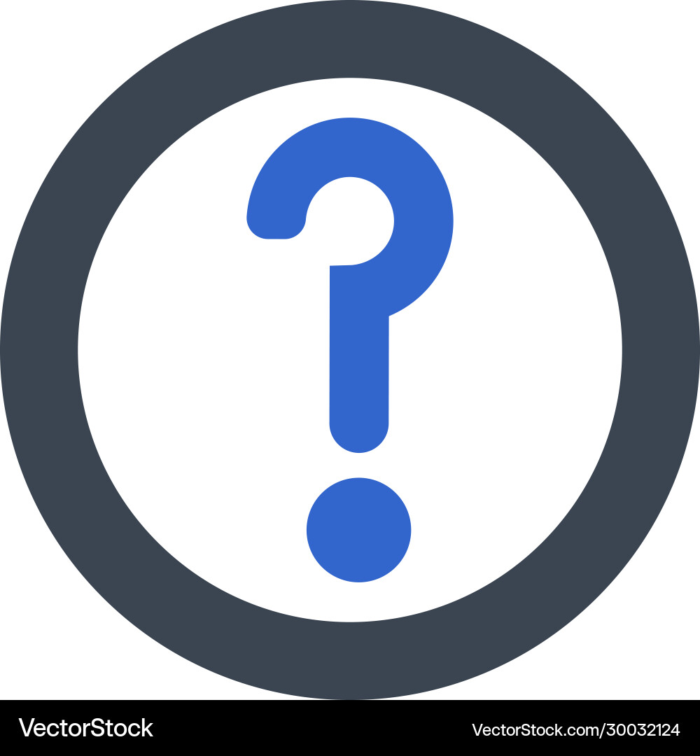 Question support icon image Royalty Free Vector Image