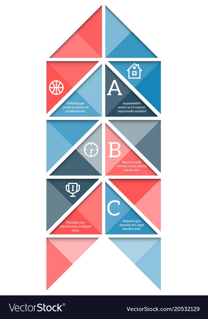 Arrow presentation template Royalty Free Vector Image