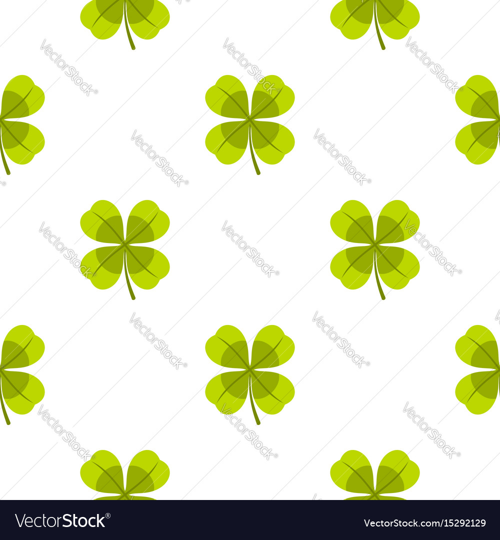 Clover pattern flat Royalty Free Vector Image - VectorStock