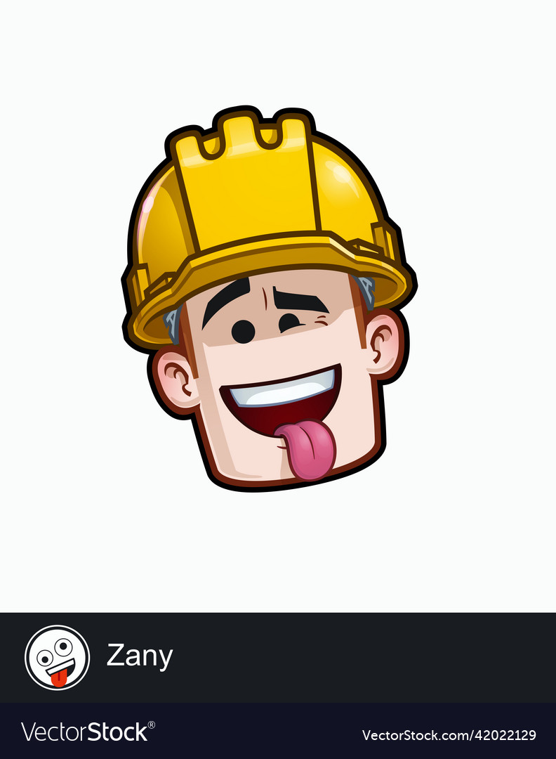 Construction worker - expressions - affection Vector Image