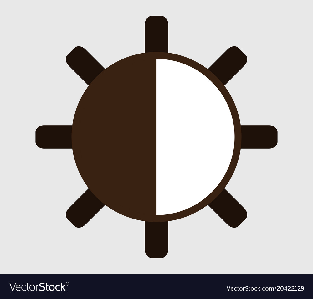 Contrast icon Royalty Free Vector Image - VectorStock