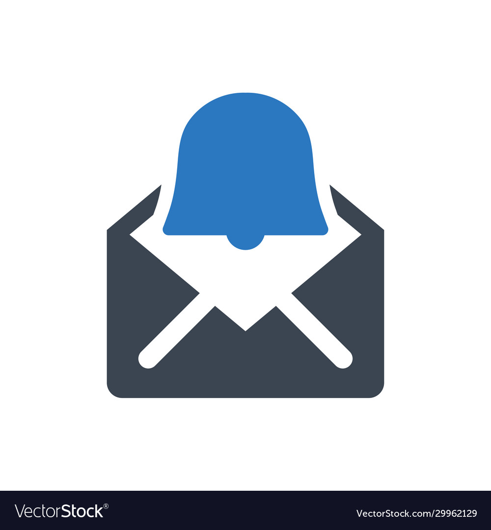 Email notification icon Royalty Free Vector Image