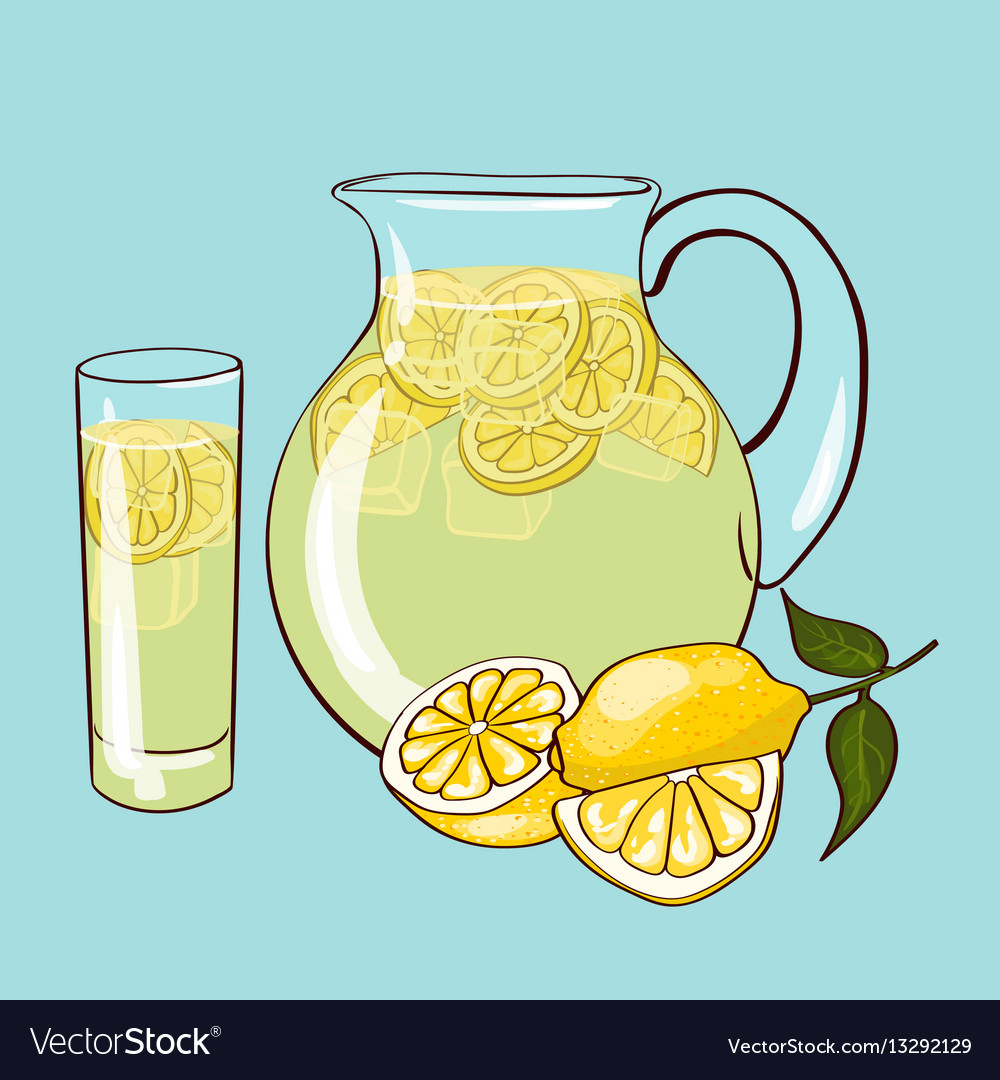 Lemonade Pitcher Drawing
