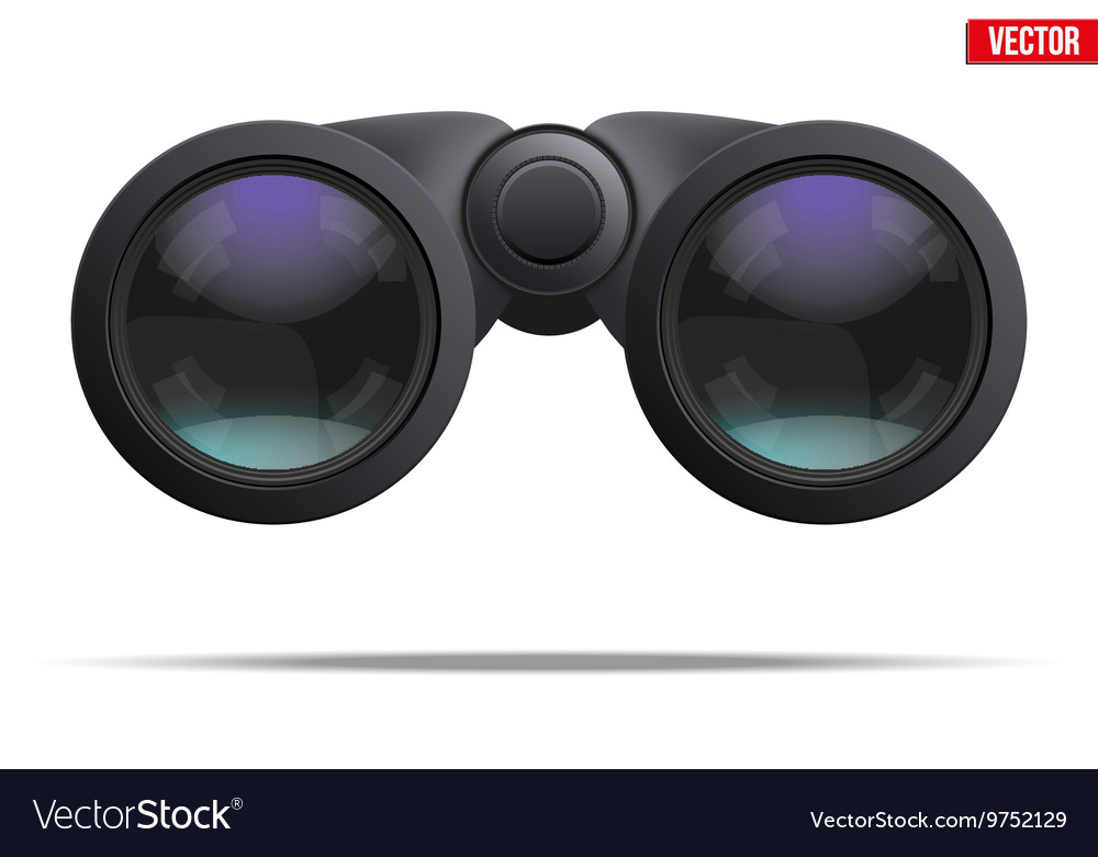 Optical binoculars Royalty Free Vector Image - VectorStock