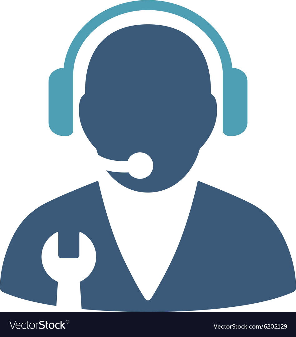 Support manager icon Royalty Free Vector Image