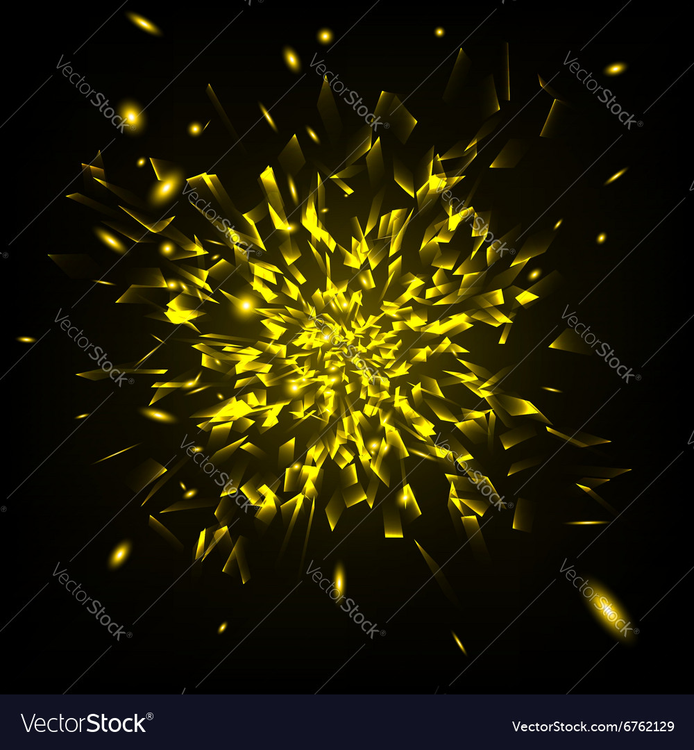 Techno style explosion Royalty Free Vector Image