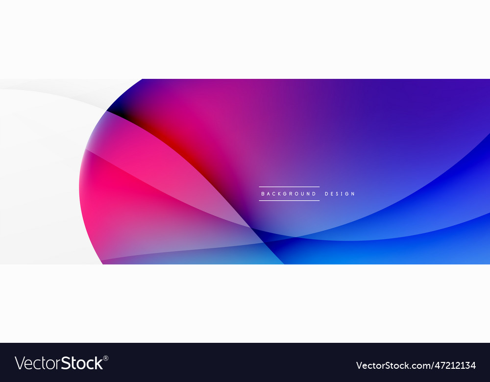 Abstract background fluid gradient color wave Vector Image