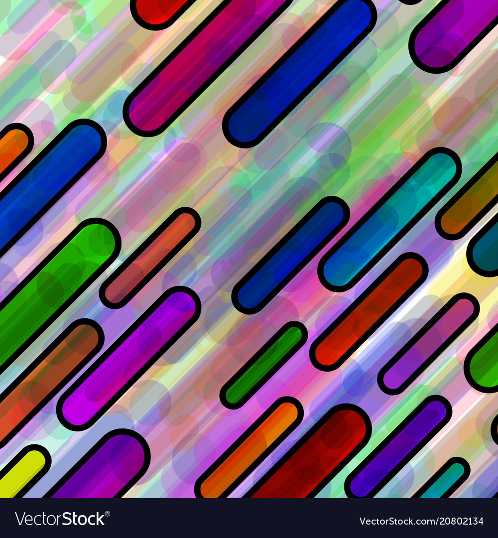 Abstract background with colorful geometric lines Vector Image