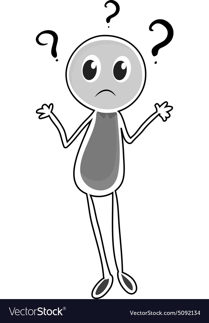 Confused Royalty Free Vector Image - VectorStock