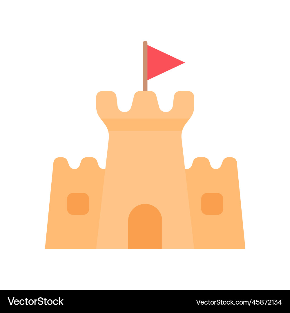 Sand castle activity for children to build Vector Image