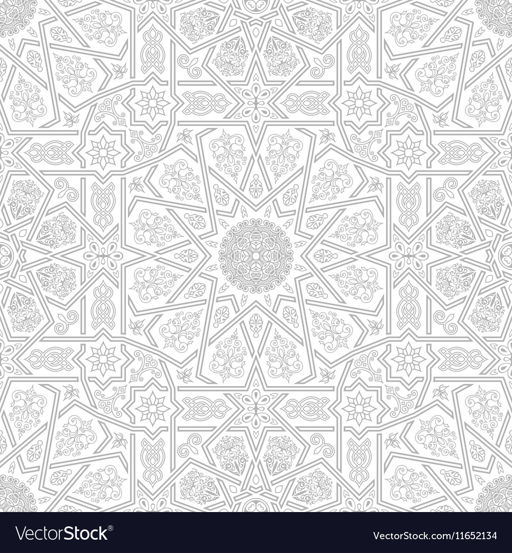 Seamless islamic moroccan pattern arabic Vector Image