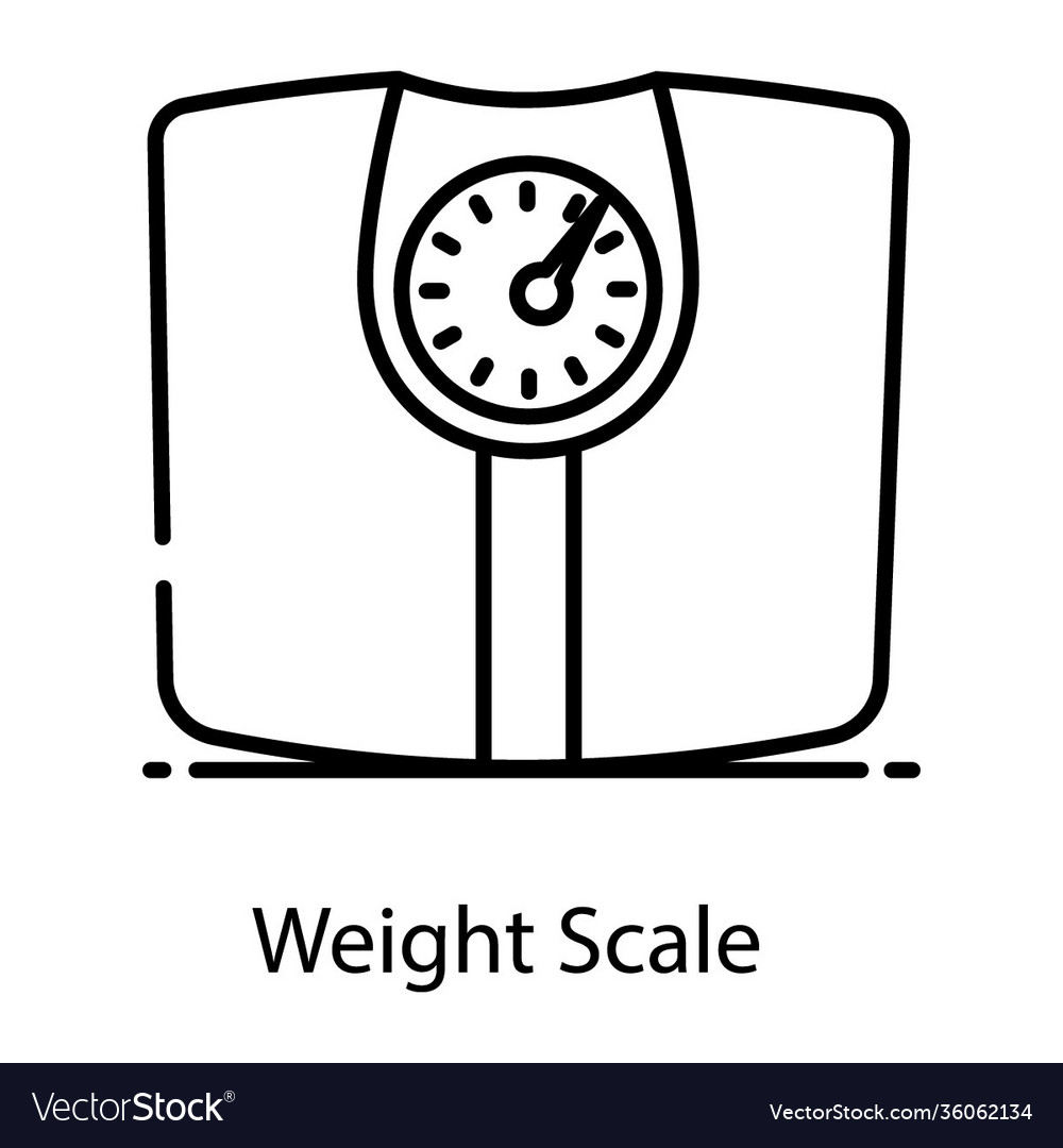 Weight machine Royalty Free Vector Image - VectorStock