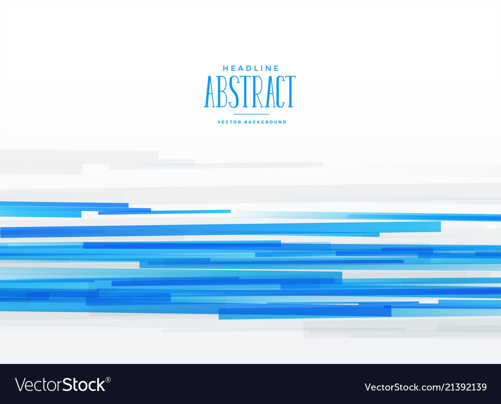 Abstract blue horizontal stripes background Vector Image