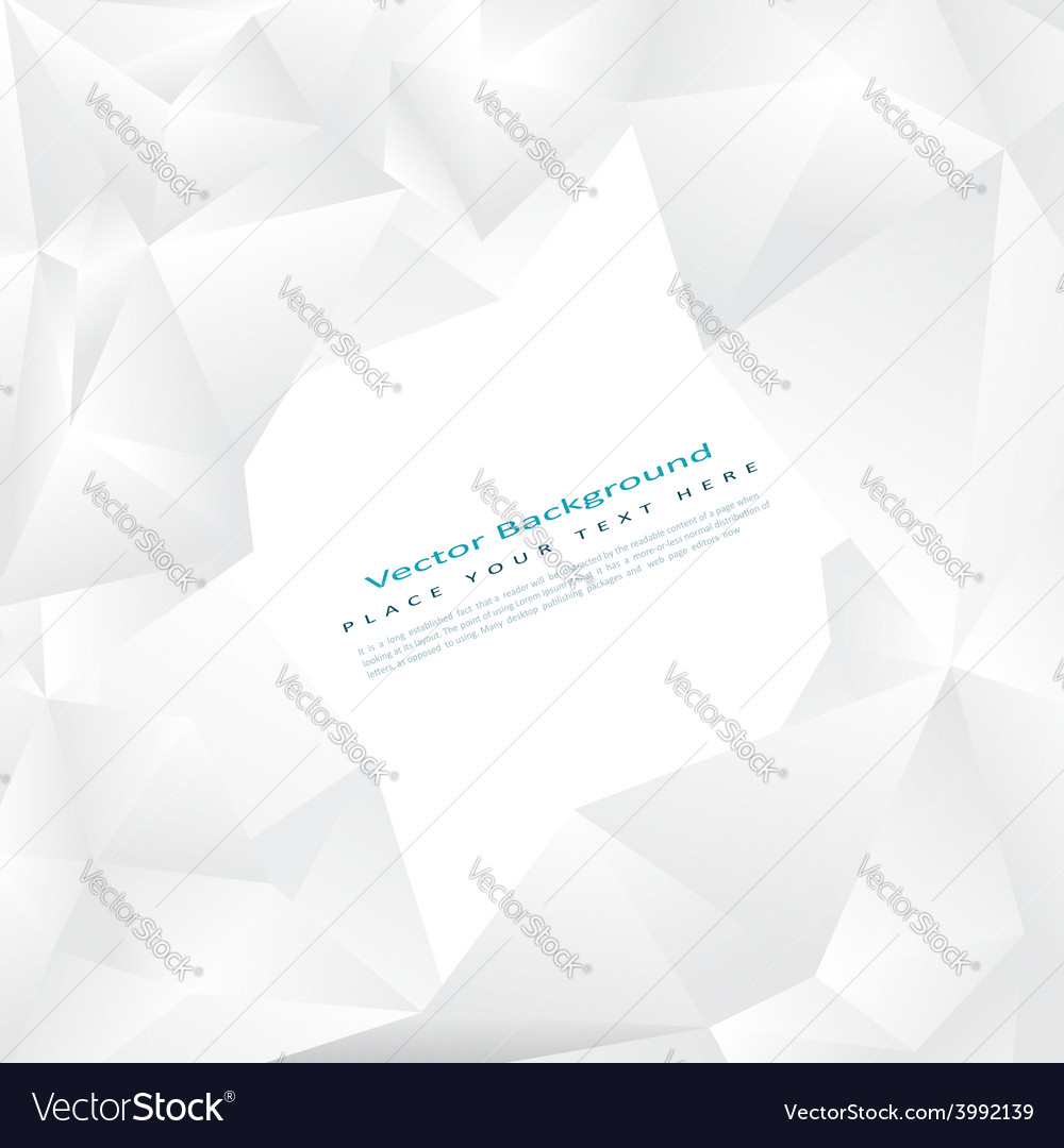 Background with white triangles Royalty Free Vector Image
