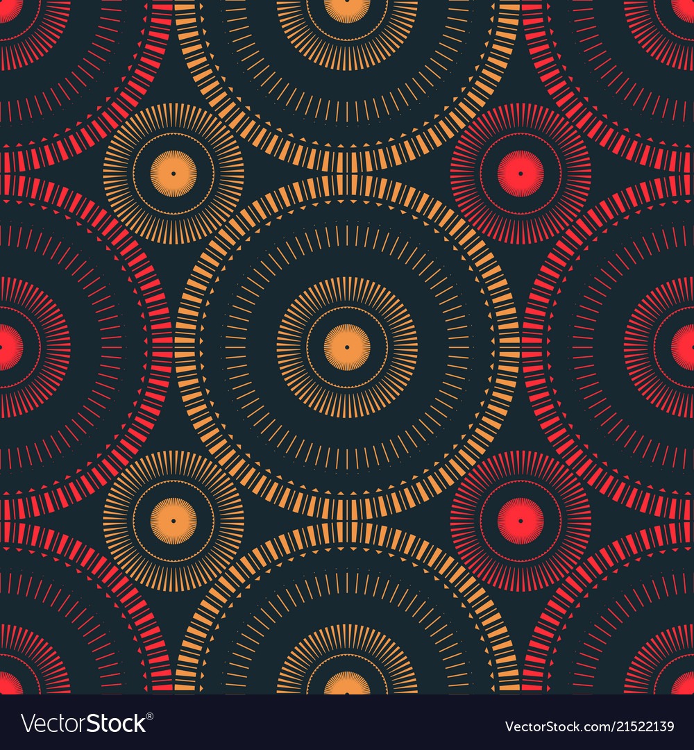 Circular large scale seamless pattern Royalty Free Vector