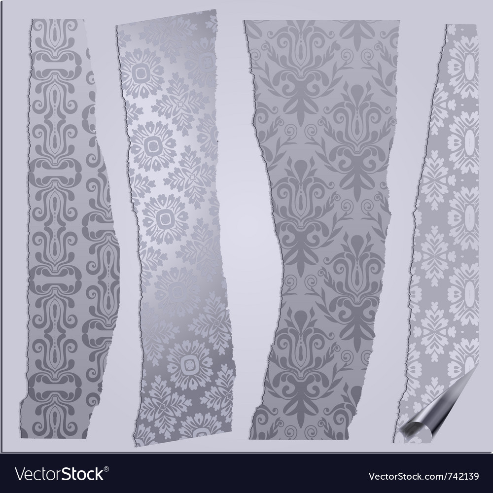 Cracked wallpapers set Royalty Free Vector Image