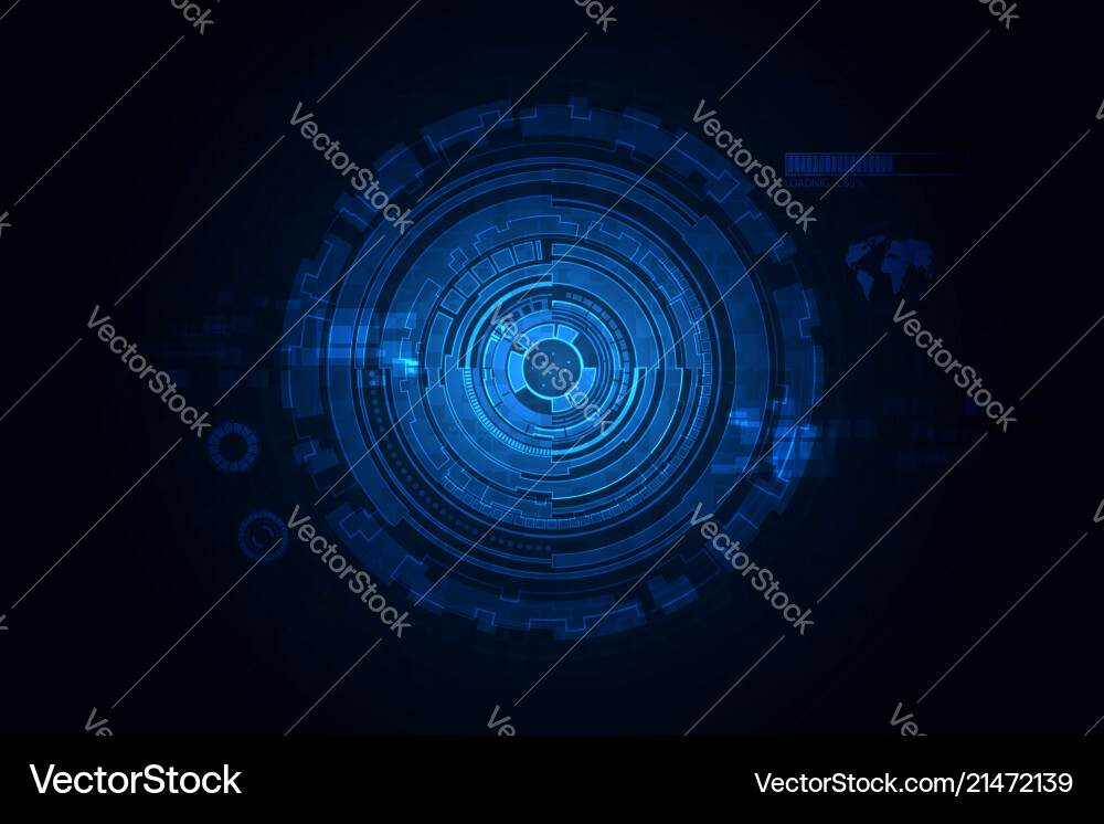 Futuristic sci fi technology pattern concept Vector Image