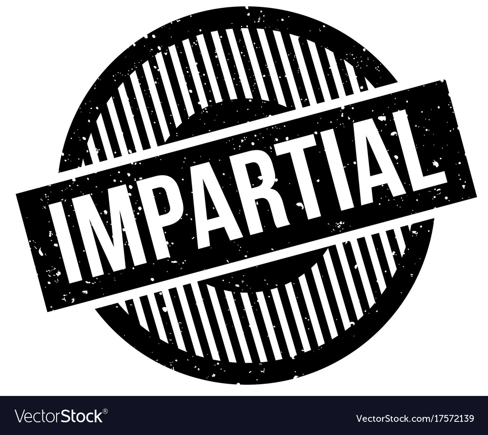 Impartial rubber stamp Royalty Free Vector Image