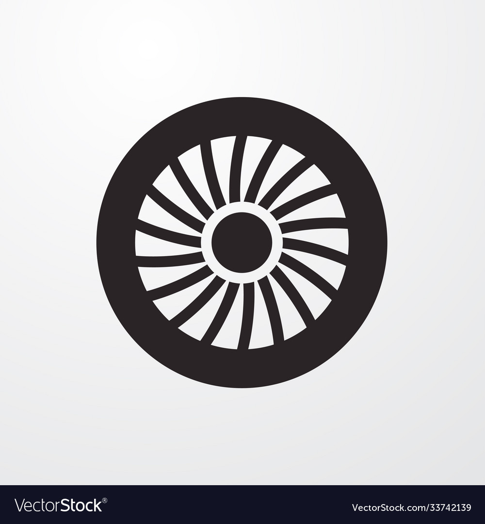 Jet engine icon Royalty Free Vector Image - VectorStock