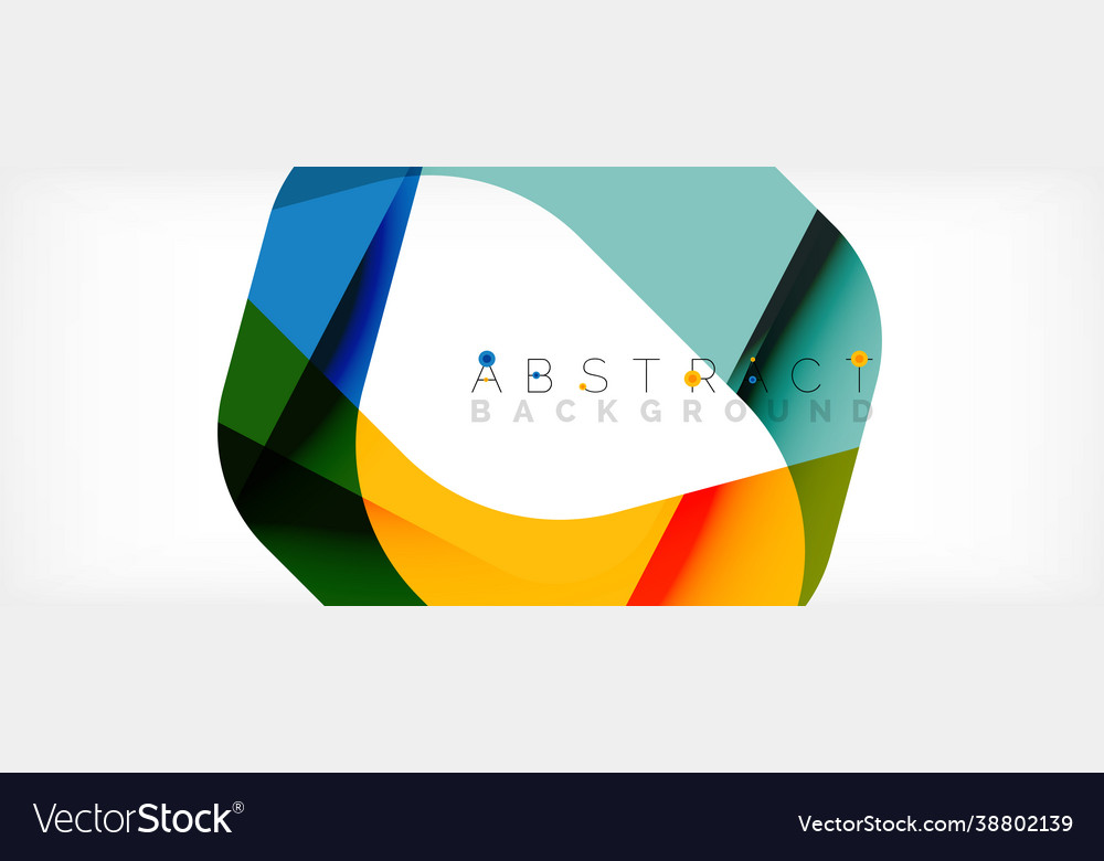 Minimal abstract background - color overlapping Vector Image