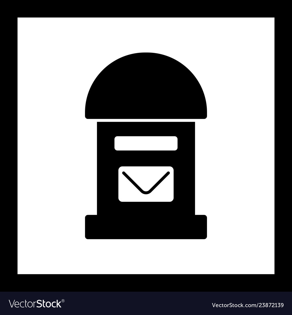 Postbox icon Royalty Free Vector Image - VectorStock