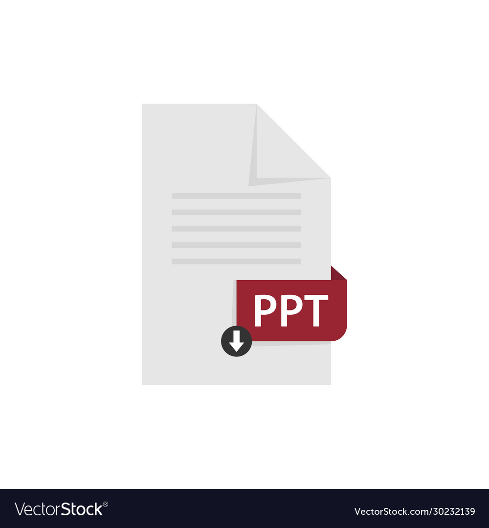 Ppt document download file format Royalty Free Vector Image Ppt document download file format Royalty Free Vector Image